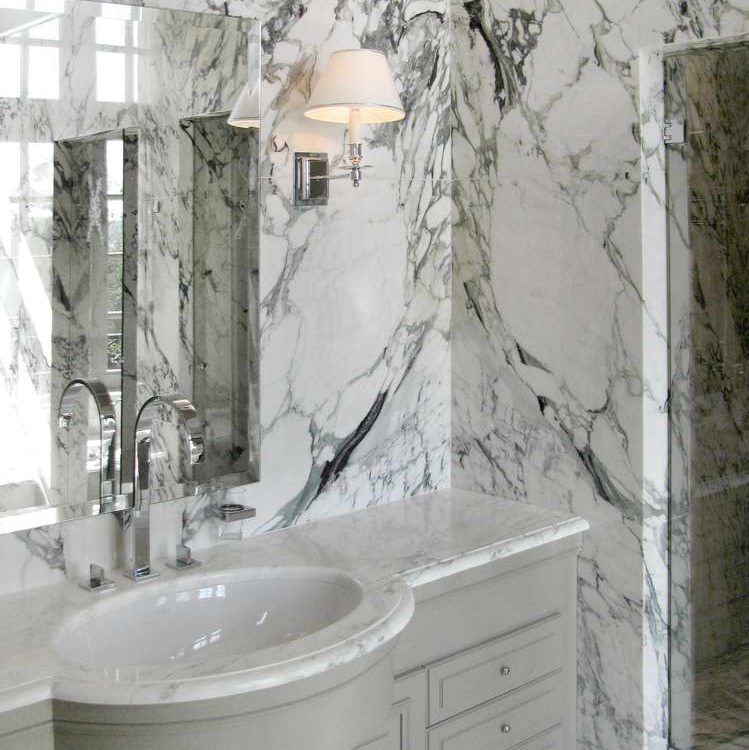 Bagno Queen Vittoria Marmo Alpenina Bianco Michelangelo Rosa Portogallo ...